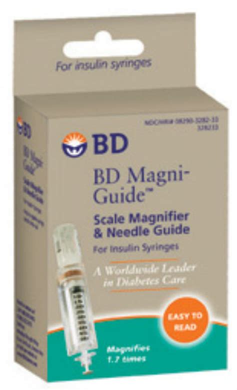 Bd Magni Guide Insulin Syringe Scale Magnifier Medex Supply