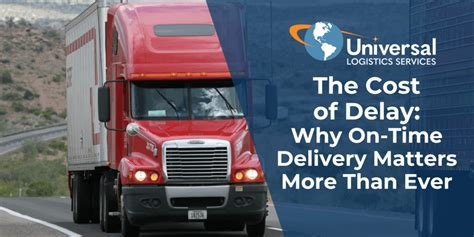 The Cost Of Delay Why On Time Delivery Matters Ulsv