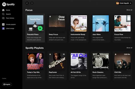 Github Chainnguyenspotify React Web Spotify Player That Allows You To Listen To Music With