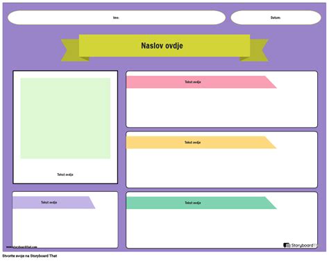 Predložak Profila Lika Storyboard Por Hr Examples