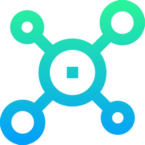 Molecule Super Basic Straight Gradient Icon