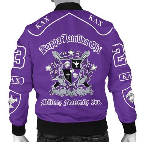 Kappa Lambda Chi Bomber Jacket Military Fraternity Color