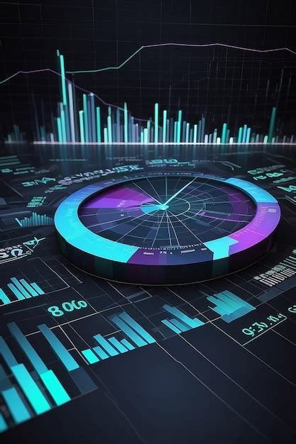 Premium Photo An Abstract Computer Generated Background Showing Stock Market Bars And Graphs