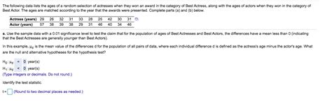 Solved Identify The Test Statistic T P Value Conducted A Chegg Com
