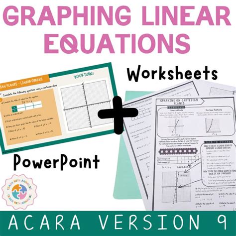 Bundle Graphing Linear Equations Powerpoint And Worksheet Tpt