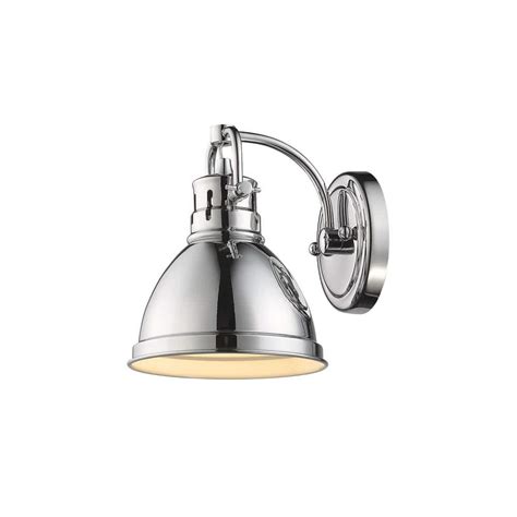 Golden Lighting Duncan Chrome 1 Light Bath Light 3602 Ba1 Ch Ch The