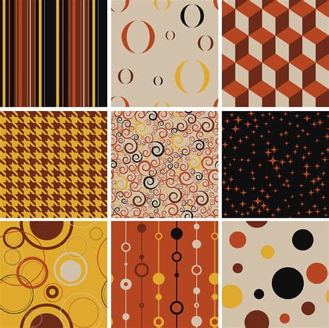 원활한 패턴 무료 벡터 세트 Eps Uidownload