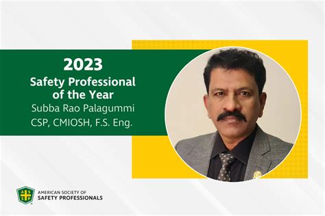 Assp Names Safety Professional Of The Year
