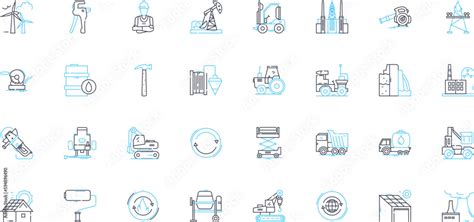 Architecture Design Linear Icons Set Modern Minimalist Contemporary Sustainable Eclectic