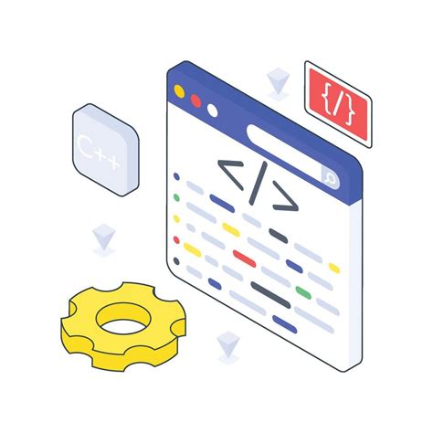 Web Development Isometric Colored Illustration 54919898 Vector Art At Vecteezy