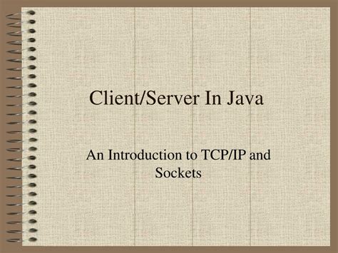 Ppt Clientserver In Java Powerpoint Presentation Free Download Id