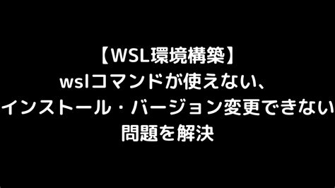 WSLWSL上のUbuntu環境の動作が遅いとき くまと梨