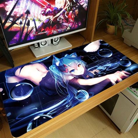 60x30cm Xl Large Mouse Pad Sexy Japanese Anime Hatsune Miku Game Gamer