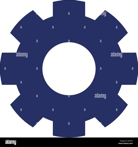 Settings White Black Glyph Ui Icon Stock Vector Image And Art Alamy