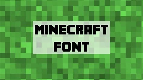 Minecraft Font Free Download