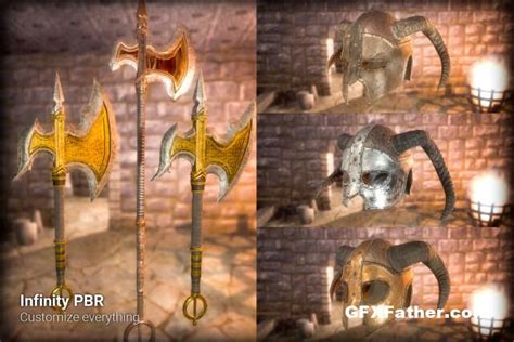 Weapons And Armor Pbr Pack 1unity Asset V30 Gfxfather