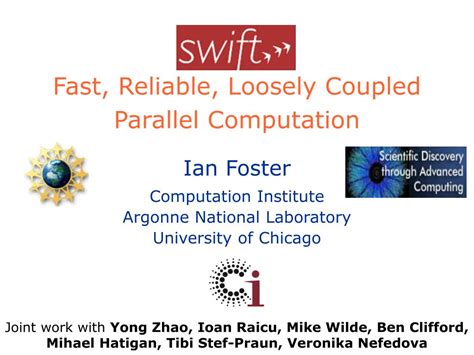 ppt swift fast reliable loosely coupled parallel computation