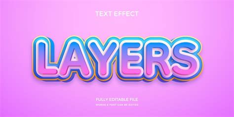 Free Vector Realistic Multilayered Text Effect