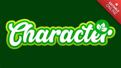 Character Nature Font Text Effect Generator