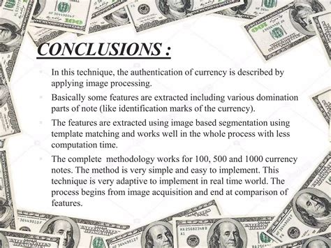 Currency Recognition System Using Image Processing Pptx Currencies