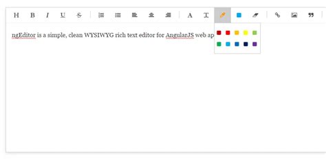 Wysiwyg Text Editor For Angularjs Ngeditor Angular Script
