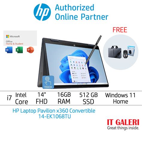 Jual Hp Pavilion X Ek Tu Ek Tu Ci U Gb Gb Ts Blk Win Ohs