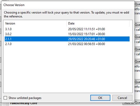 github version not clear in linqpad · issue 41 · dynamicsvalue fake