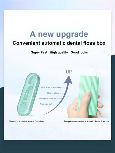 1pc Portable Automatic Dental Floss Box With 10pcs Disposable Floss Sticks Toothpicks And Thin 1pc Portable Automatic Dental Floss Box With 10pcs Disposable Floss Sticks Toothpicks And Thin