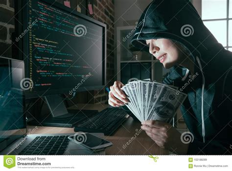 Beauty Happy Female Hacker Spreading Bad Virus Stock Image Image Of Japanese Finance