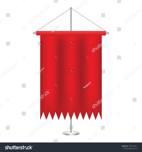 Signal Red Long Sport Advertising Pennants Stock Vector Royalty Free 1466170817 Shutterstock
