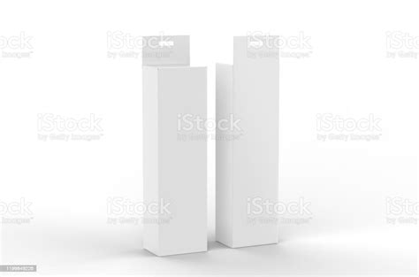 끊기 탭이 있는 흰색 빈 종이 상자 포장 격리된 흰색 배경의 모형 템플릿 3d 그림 0명에 대한 스톡 사진 및 기타 이미지 0명 3차원 형태 가냘픈 Istock