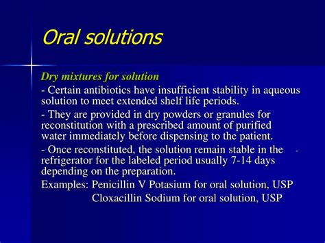 Ppt Solution Dosage Form Powerpoint Presentation Free Download Id 5447323