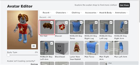 error while updating worn items in roblox how to fix
