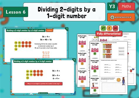 Year Multiplication And Division Part Dividing Digits By A Digit Number Lesson