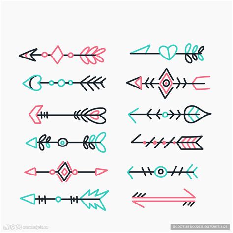 手绘方向标志符号设计图 广告设计 广告设计 设计图库 昵图网