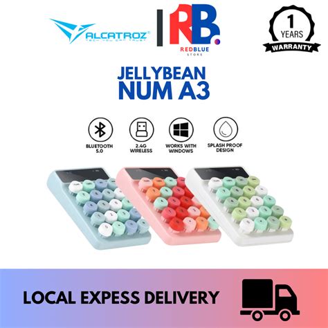 Alcatroz JellyBean Num A3 Bluetooth Number Pad 2 4G Wireless Shopee Malaysia