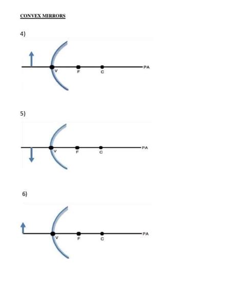 Convex Mirror Ray Diagram Worksheet