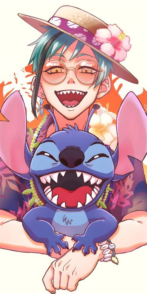 Twisted Wonderland Floid Leech And Stitch Anime Scenery Wallpaper