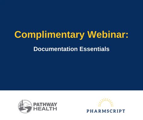 Dont Miss This Complimentary Webinar Documentation Essentials Pathway Health