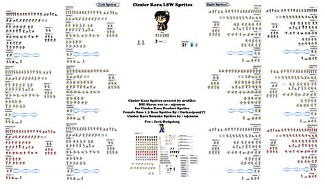 Cinder Kara Lsw Sprite Sheet Updated By Jh Production On Deviantart