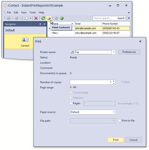 How To Print A Report Without Displaying A Preview XAF Cross
