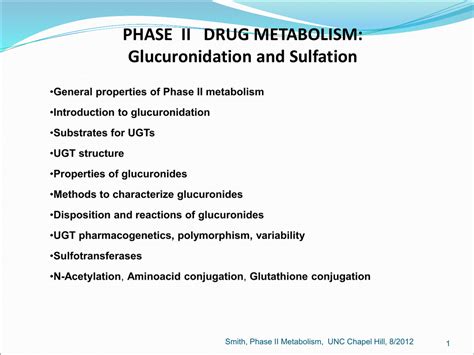 Phase Ii Drug Metabolism Glucuronidation