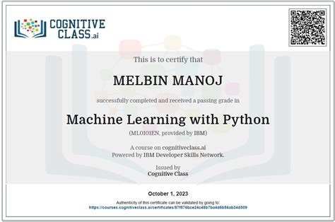 Melbin Manoj On Linkedin Machinelearning Ibm Datascience