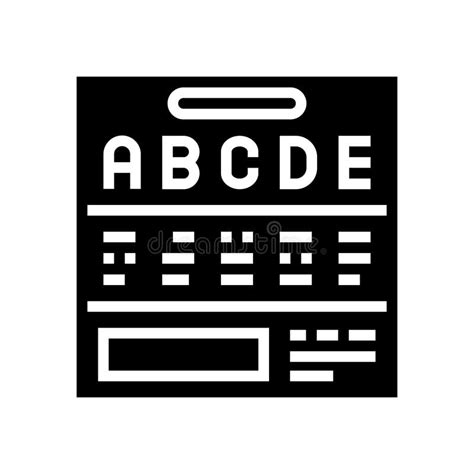 Grading System Education Platform Glyph Icon Vector Illustration Stock Illustration