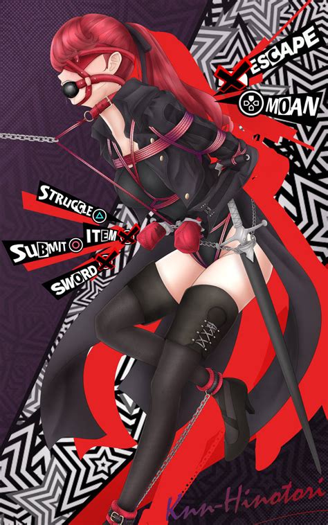 Rule 34 2d 2d Animation Blindfold Bondage Bound Collar Cuff Restraint Cuffs Female Female