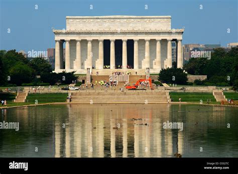The Lincoln Memorial At The Western End Of The Lincoln Memorial