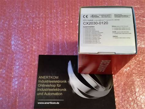 Beckhoff CX2030 0120 CPU Ethernet USB DVI 8GB Industrial PC Andre Ertel ANERTKOM Industrial