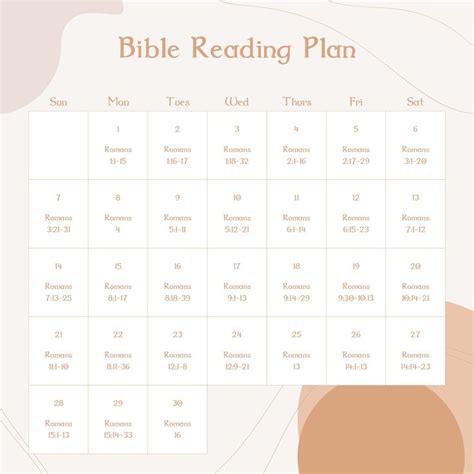 Printable Bible Reading Plan Pdf Printable At A Glance
