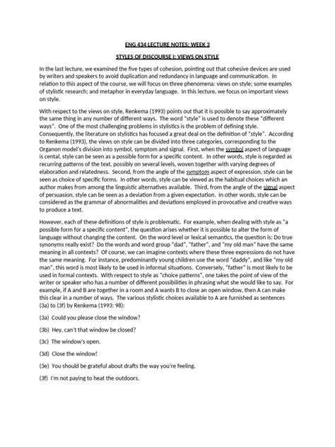 Eng434 Lecture Notes Week 3 Pdf Semantics Word