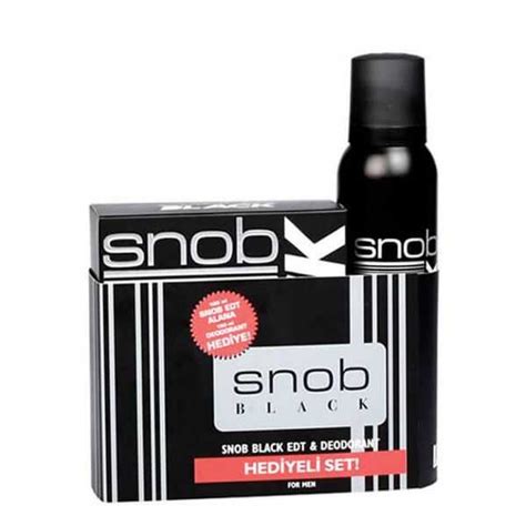 Snob Black Pour Homme Erkek Parf M Edt Ml Deodorant Ml Set